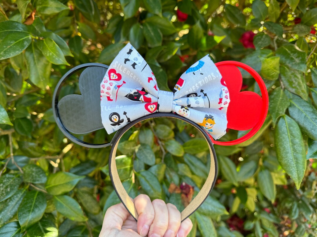 Queen of Hearts Park Mouse Ears, 3D Queen of Hearts Mouse Ears, Villain ...