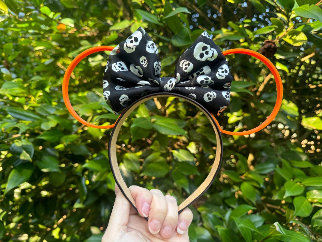 Skull Park Mouse Ears, 3D Halloween Mouse, Halloween Skull Mouse Ears ...
