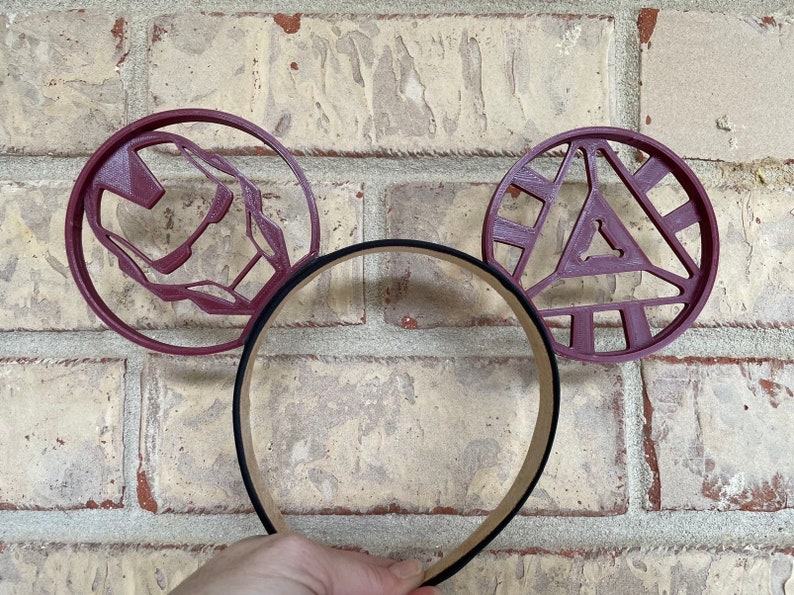 Iron Man Mickey Mouse Ears 3D Iron Man Minnie Mouse Ears - Etsy
