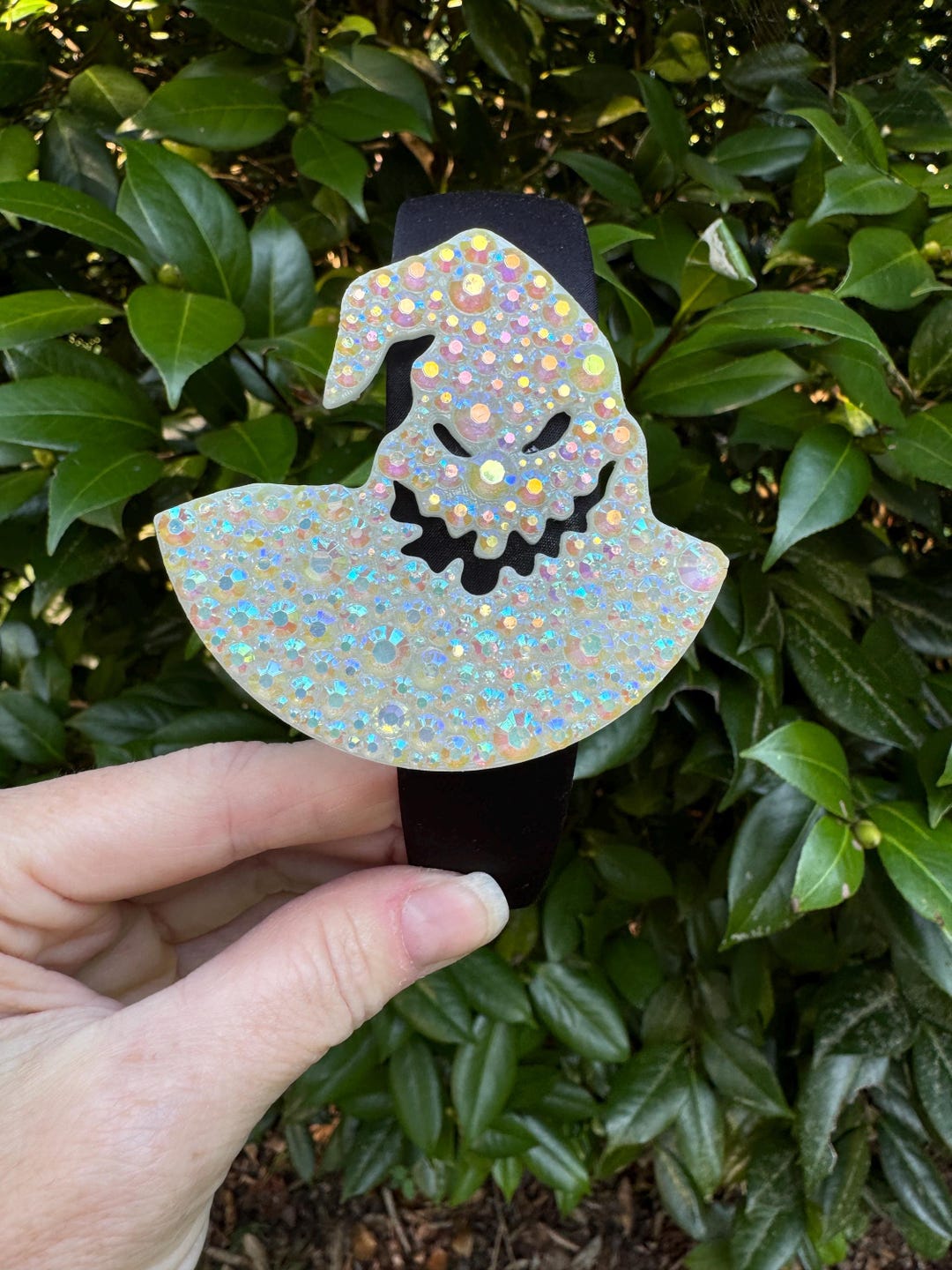 Glow in the Dark Oogie Boogie Rhinestone Side Style Headband, Bedazzled ...
