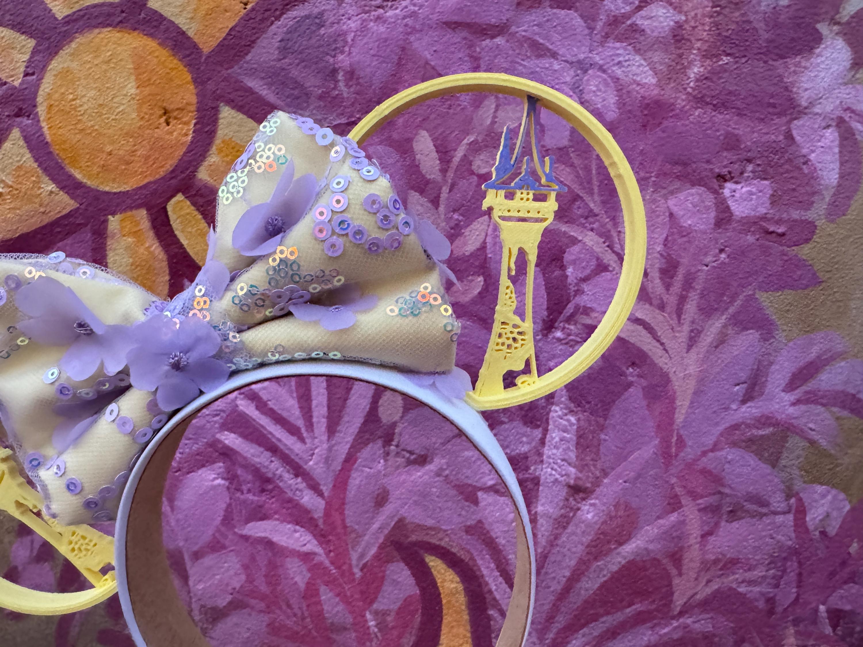 Rapunzel Tower Park Mouse Ears, 3D Printed Mouse Ears, Tangled Ears ...