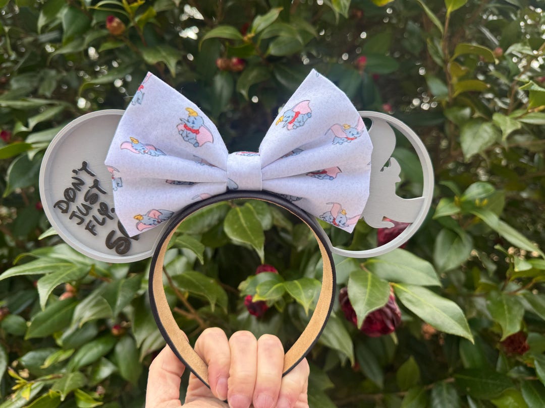 Dumbo Park Mouse Ears, 3D Dumbo Mouse Ears, Dumbo Ears, Dumbo Inspired ...