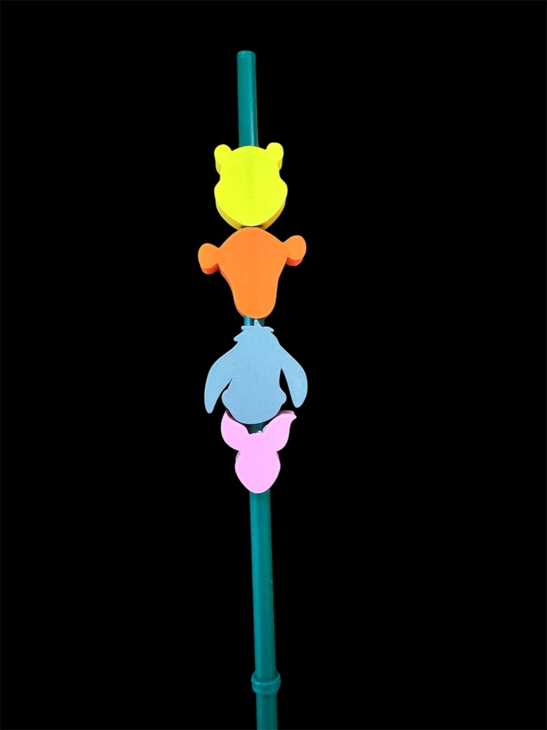 Pooh Straw Topper, Tigger Straw Buddy, Eeyore Straw Buddy, Piglet Straw ...