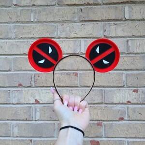 Deadpool Park Mouse Ears, 3D Deadpool Mouse Ears, Deadpool Ears ...