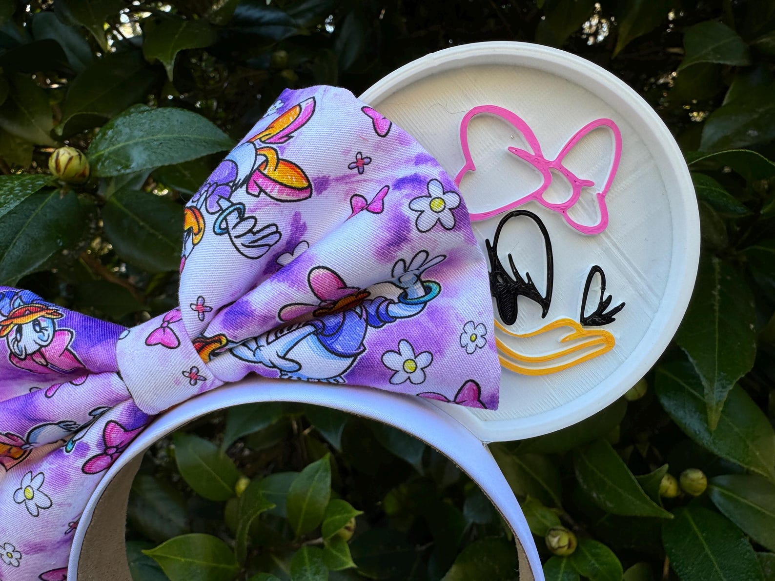 Daisy Duck Park Mouse Ears, 3D Printed Daisy Duck Mouse Ears, 3D Ears ...