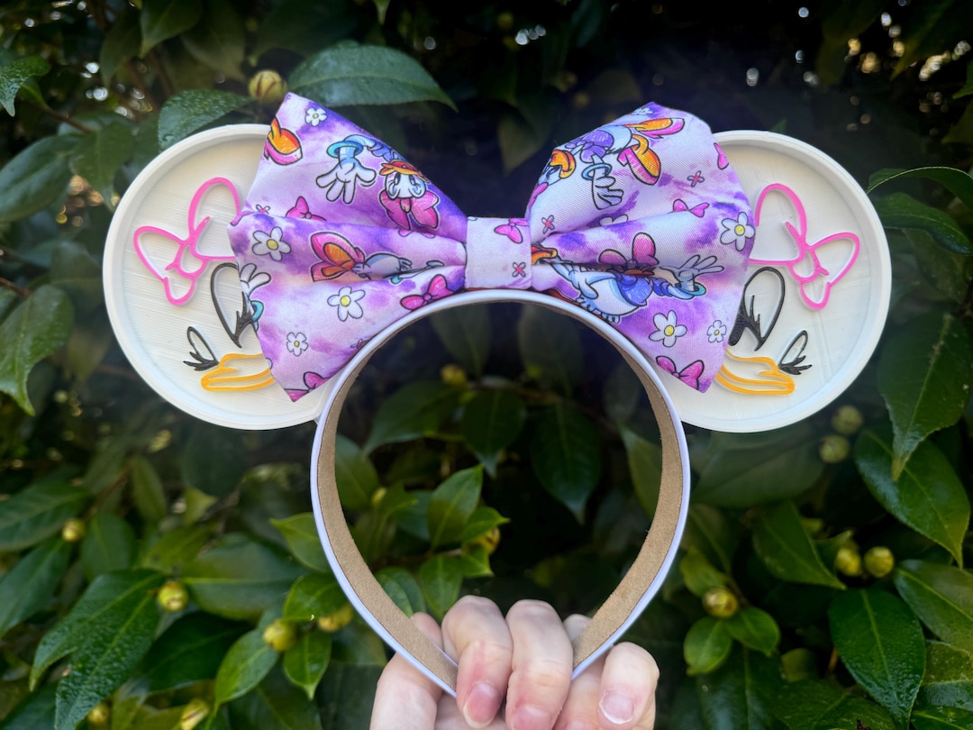 Daisy Duck Park Mouse Ears, 3D Printed Daisy Duck Mouse Ears, 3D Ears ...