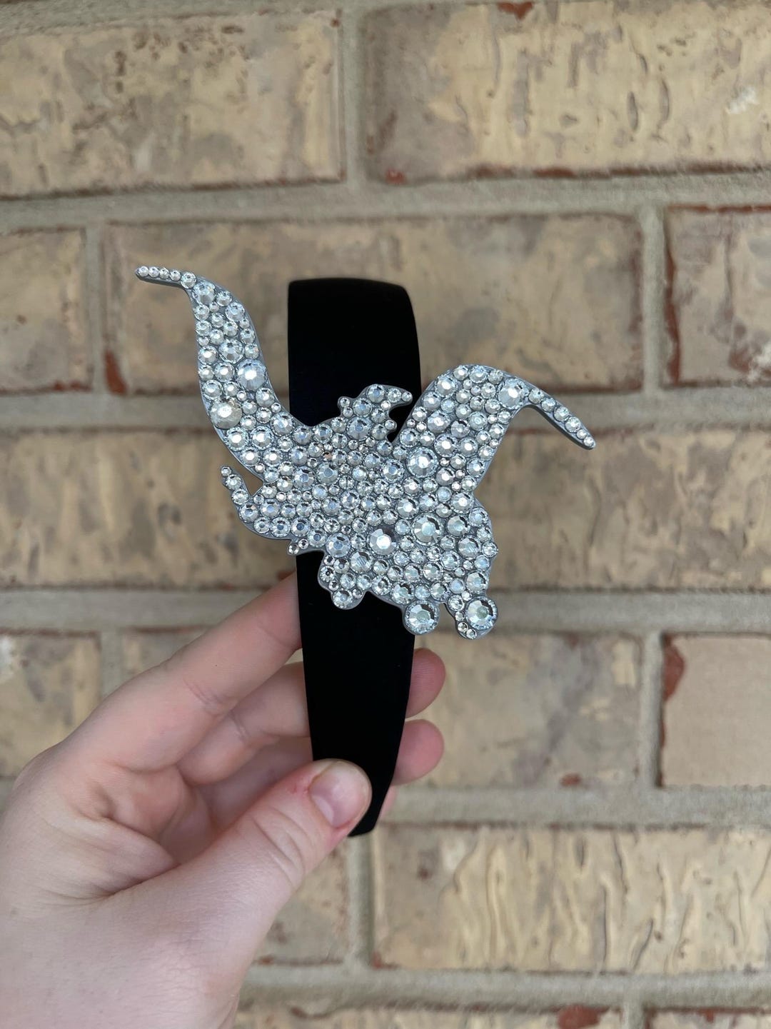 Rhinestone Dumbo Side Style Headband, Bedazzled Dumbo Side Headband ...