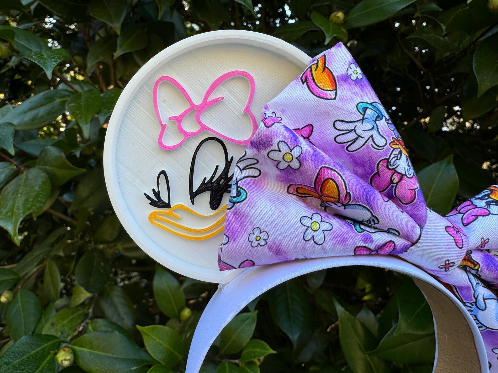 Daisy Duck Park Mouse Ears, 3D Printed Daisy Duck Mouse Ears, 3D Ears ...