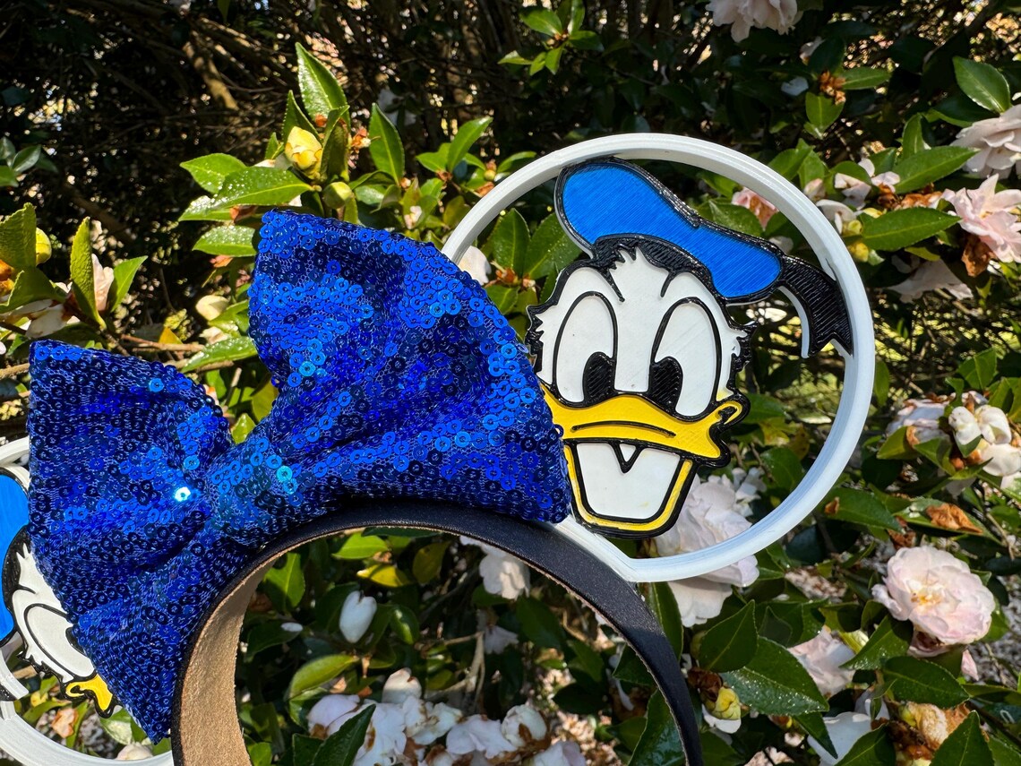 Donald Duck Park Mouse Ears, 3D Printed Donald Duck Mouse Ears, 3D Ears ...