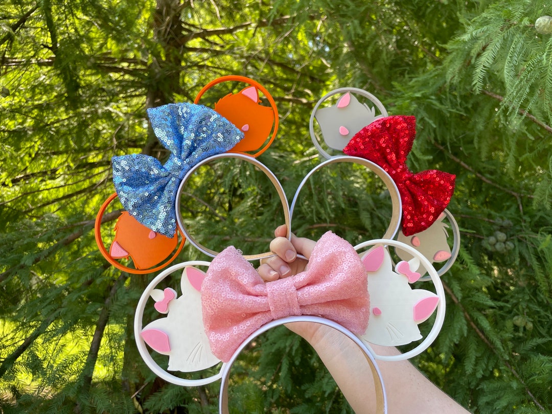 Aristocats Park Mouse Ears, 3D Printed Marie Inspired Mouse Ears, 3D ...