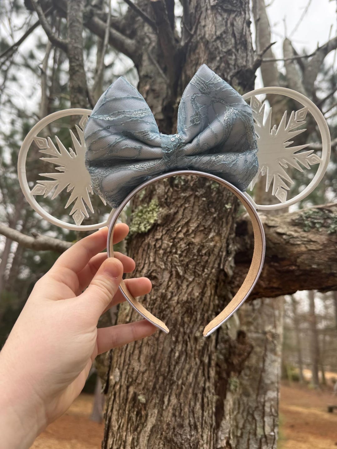 Elsa Mickey Mouse Ears, 3D Printed Elsa Inspired Minnie Mouse Ears, 3D ...