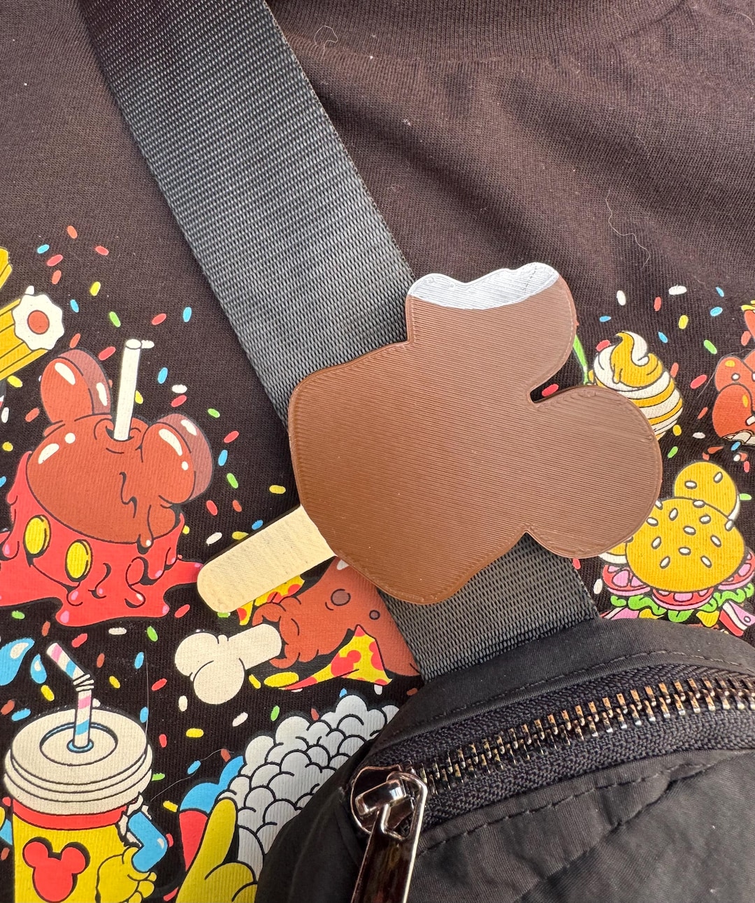Mickey Ice Cream Belt Bag Charm, Belt Bag Slide Charm, Ice Cream Belt ...