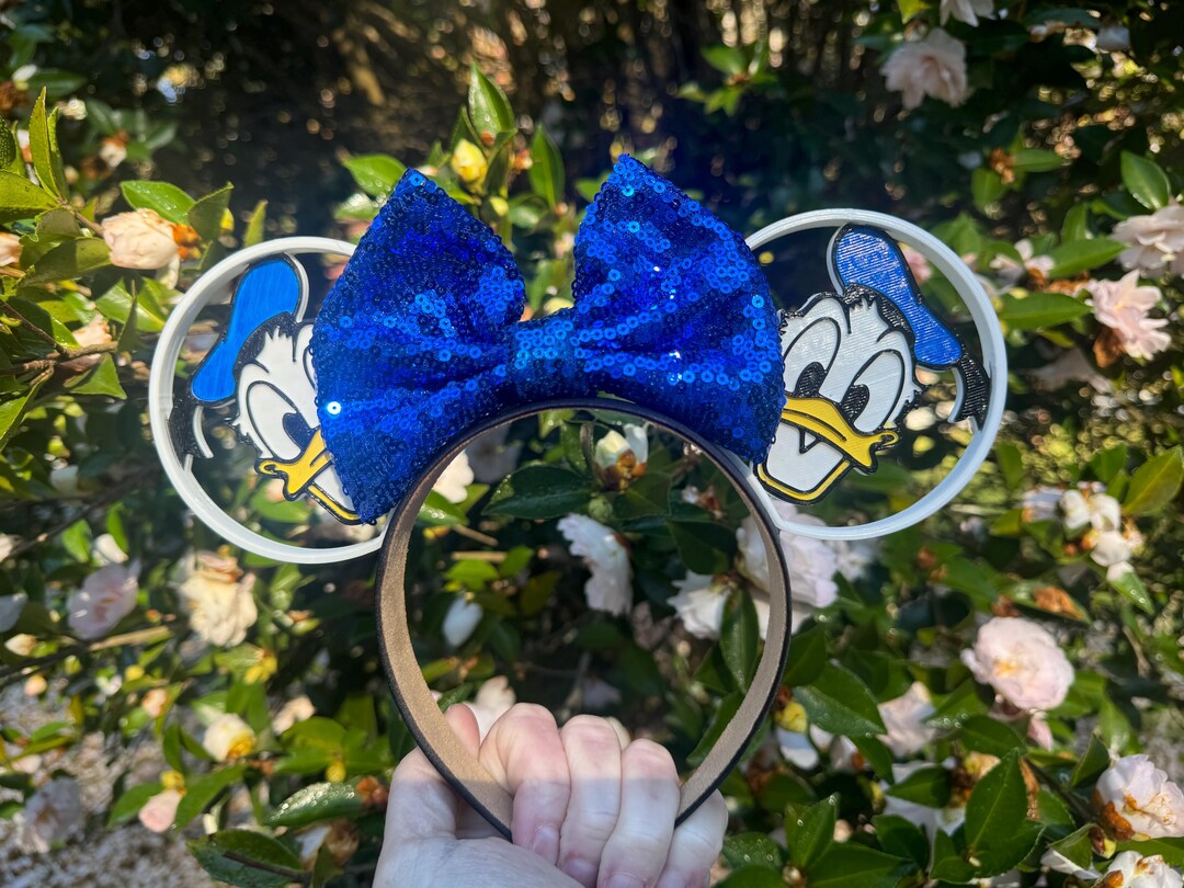 Donald Duck Park Mouse Ears, 3D Printed Donald Duck Mouse Ears, 3D Ears ...