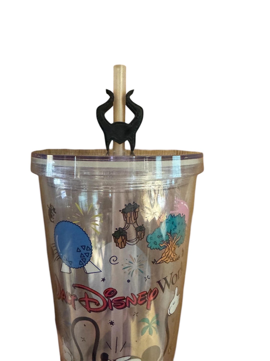 Maleficent Straw Topper, Villain Straw Buddy, Maleficent Straw Buddy ...