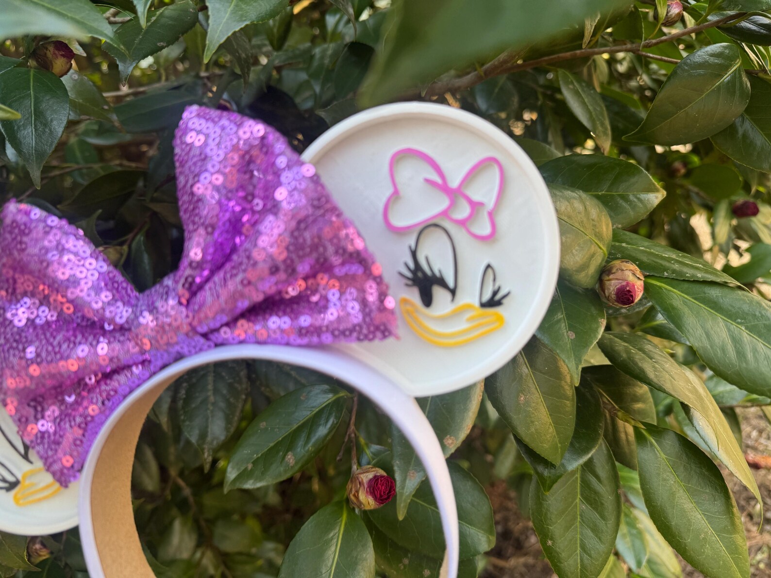 Daisy Duck Park Mouse Ears, 3D Printed Daisy Duck Mouse Ears, 3D Ears ...