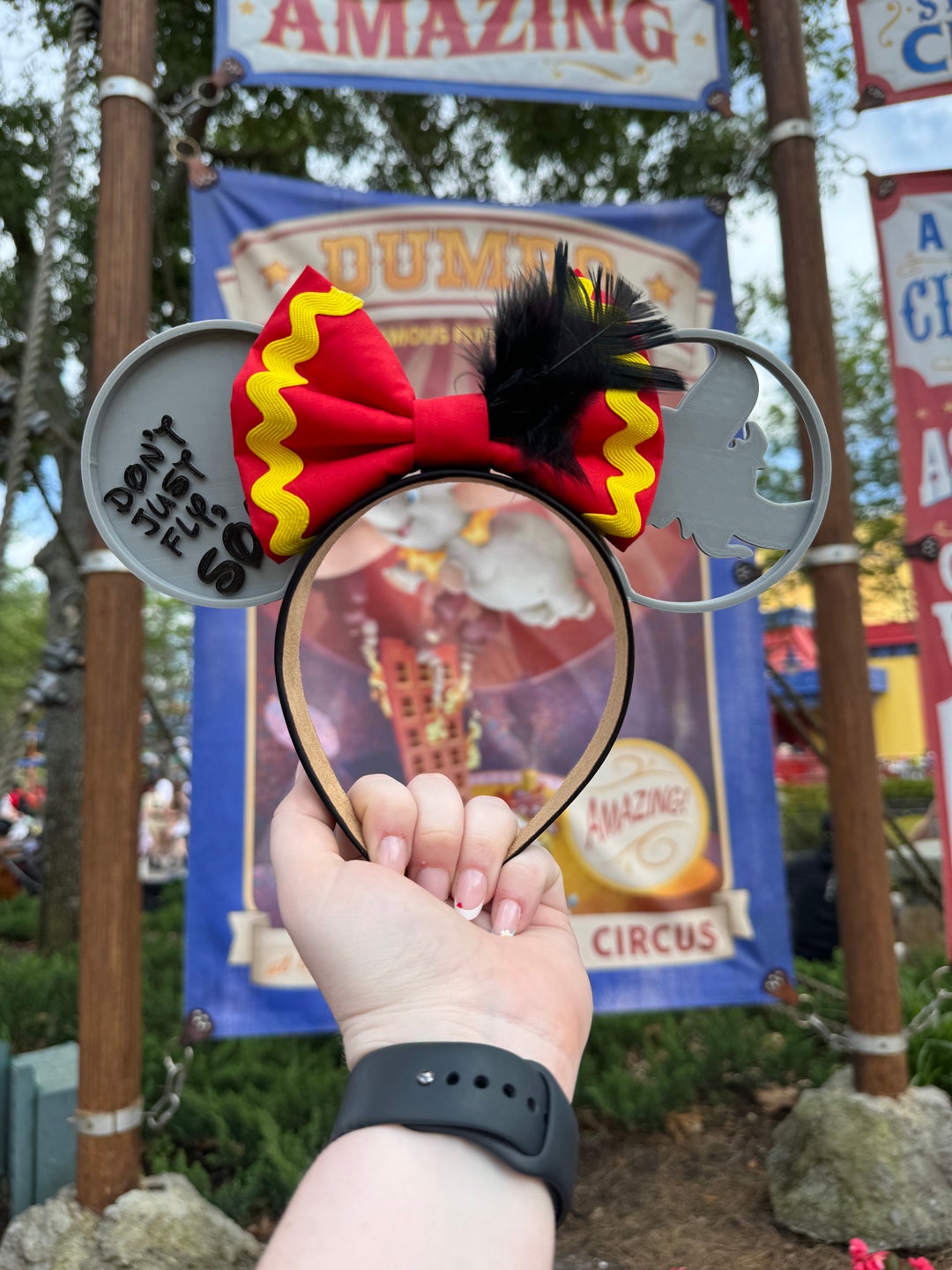 Dumbo Park Mouse Ears, 3D Dumbo Mouse Ears, Dumbo Ears, Dumbo Inspired ...
