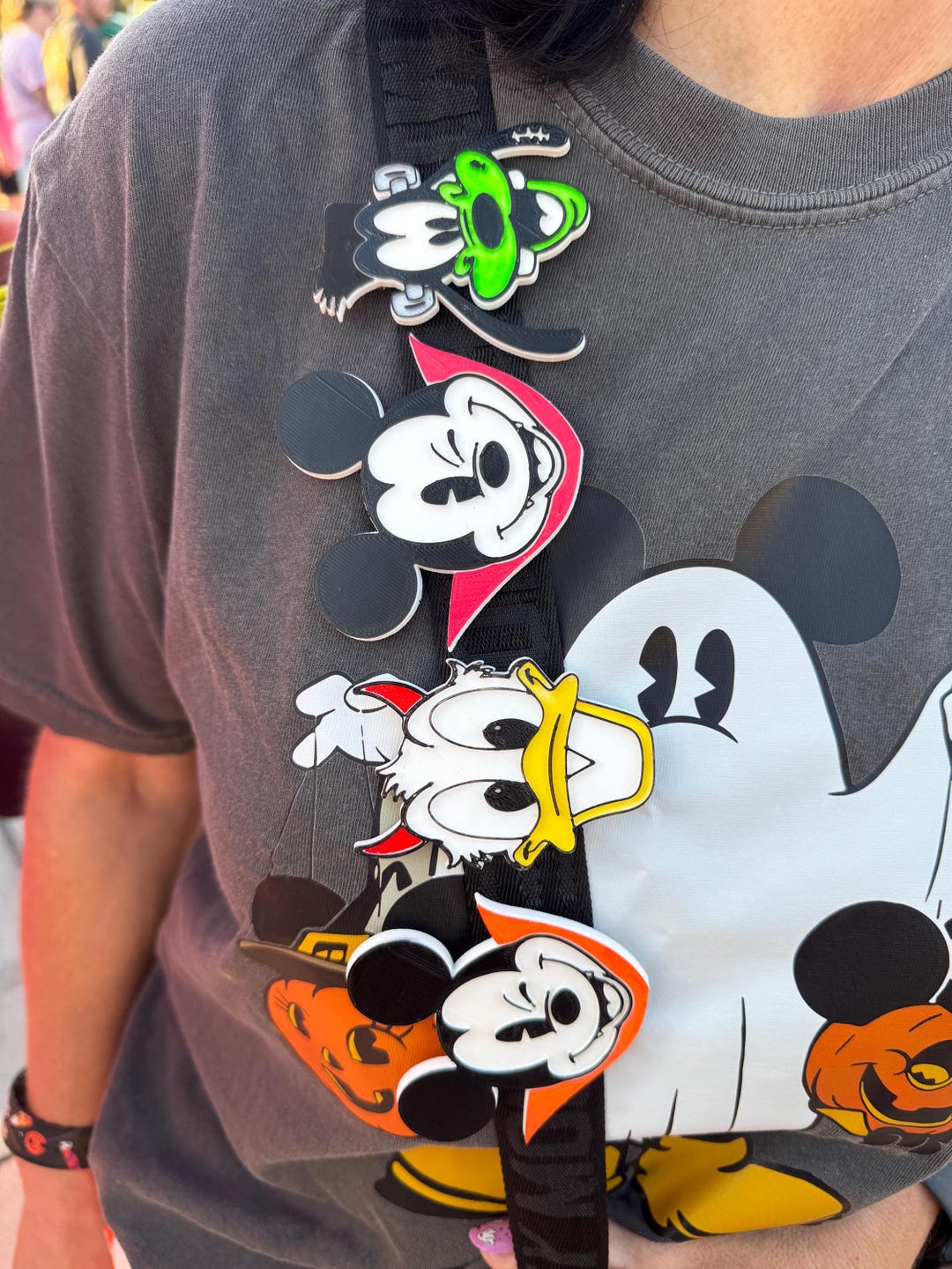 Halloween Belt Bag Charm, Vampire Mickey Belt Bag Slide Charm, Devil ...