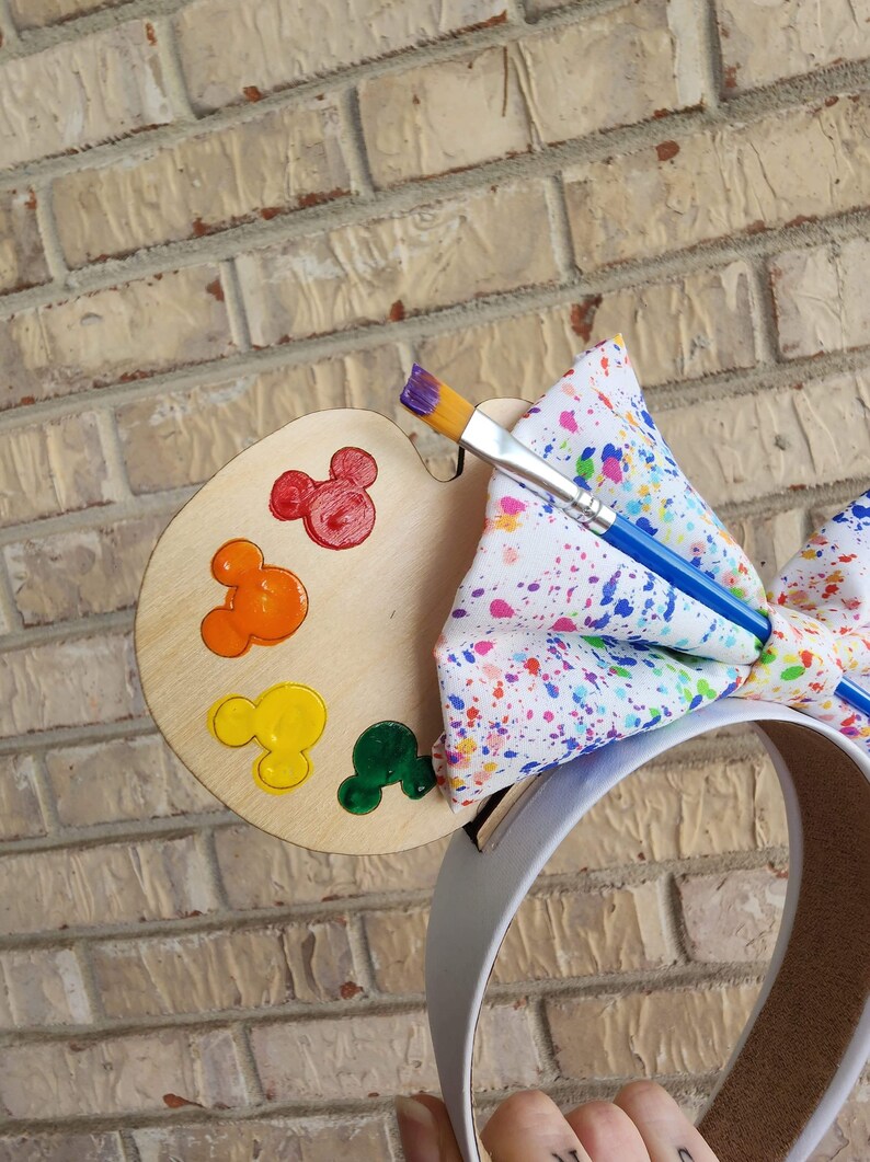 Artist Pallet Park Mouse Ears Festival of the Arts Mouse - Etsy