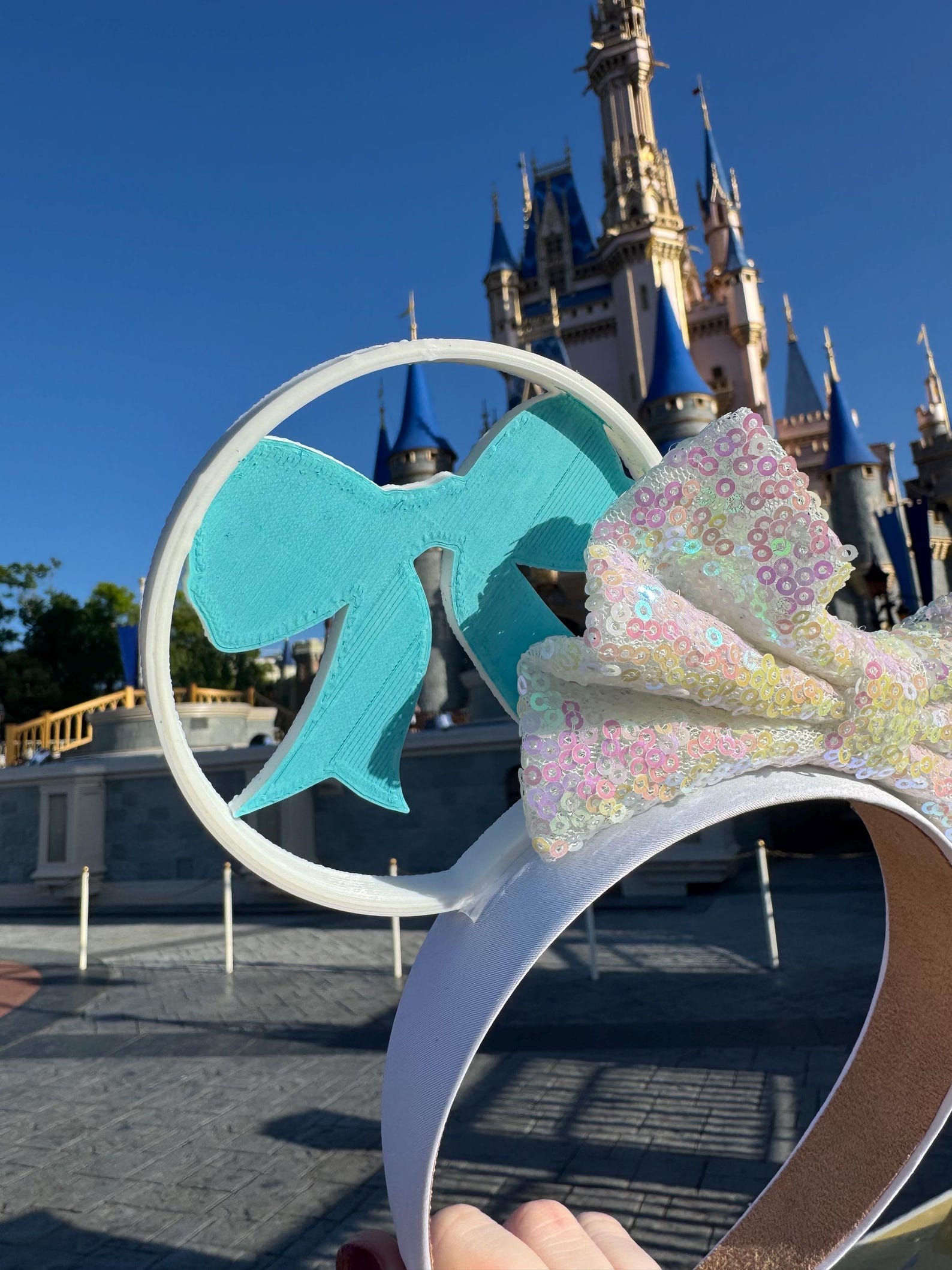 Coquette Bow Park Mouse Ears, 3D Coquette Bow Mouse Ears, Bow Ears ...