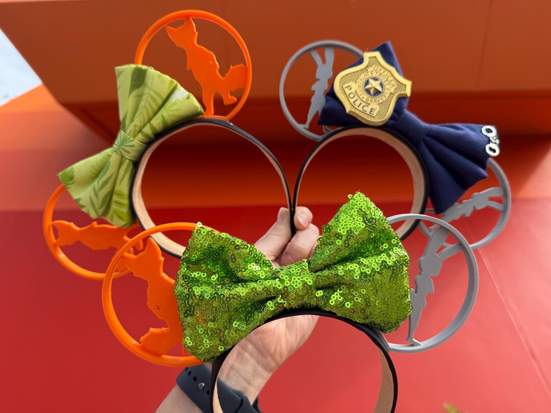 Zootopia Inspired Mickey Mouse Ears, Nick Wilde Ears, Judy Hopps Ears ...