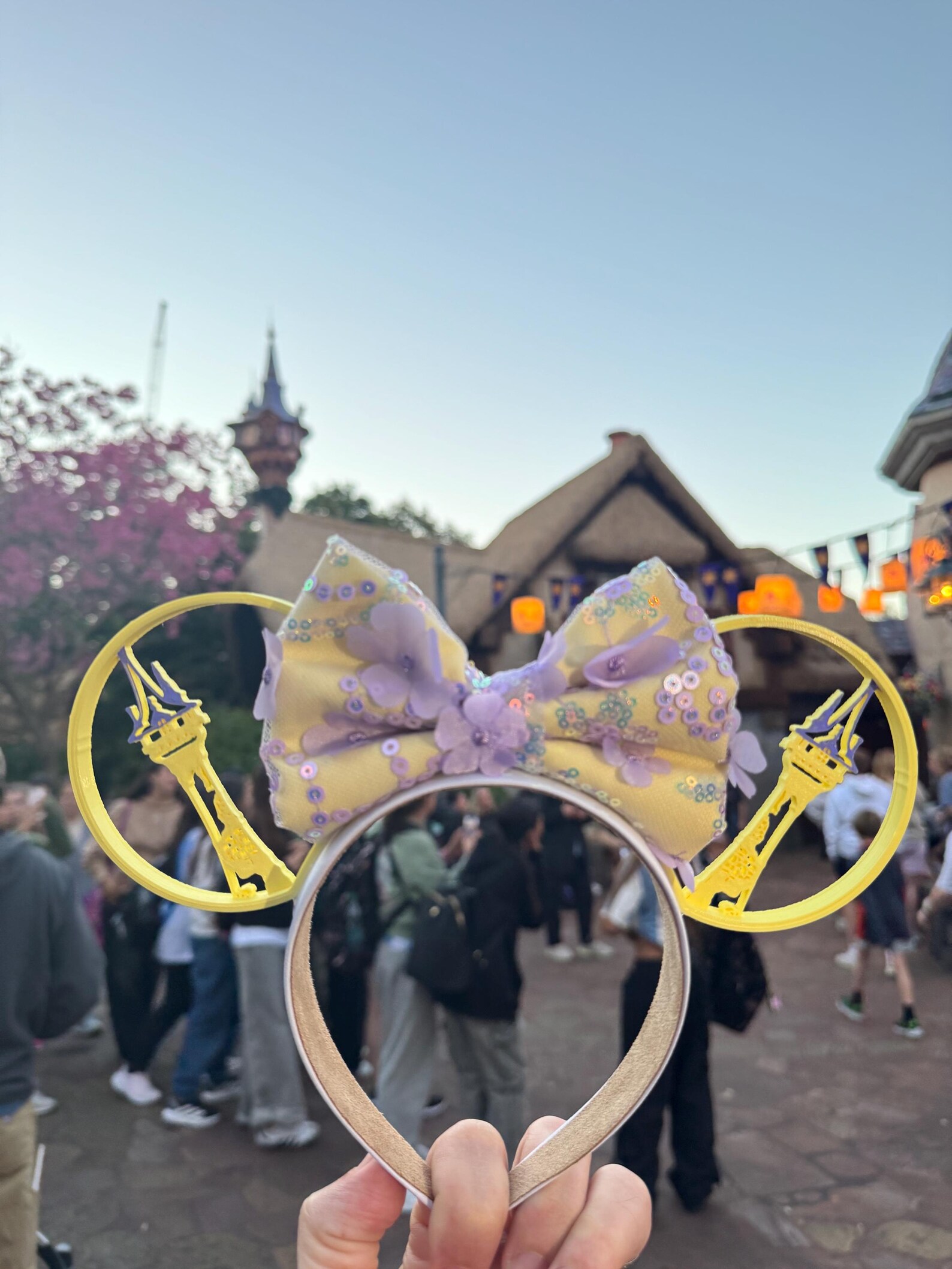 Rapunzel Tower Park Mouse Ears, 3D Printed Mouse Ears, Tangled Ears ...