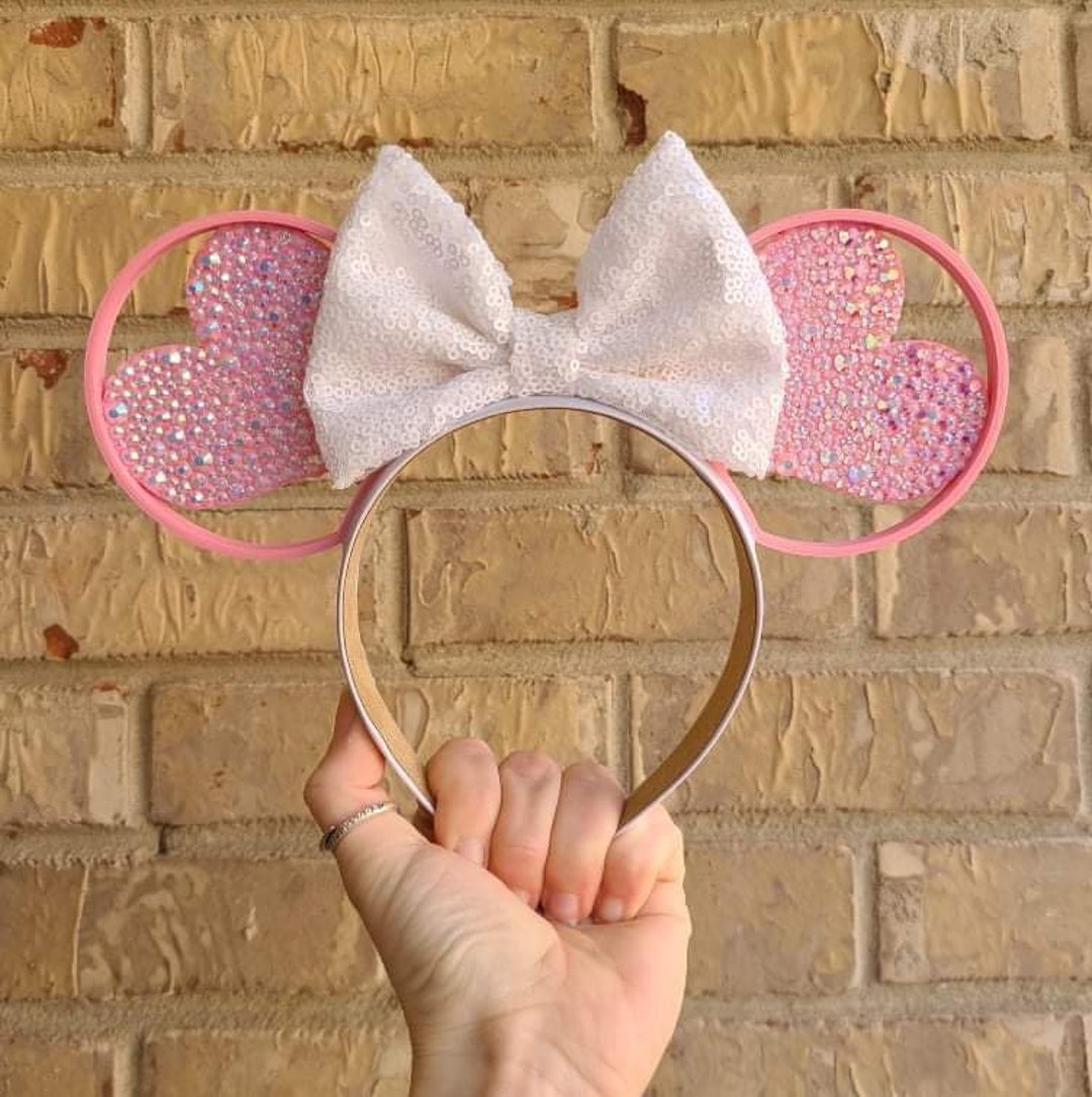 Valentine Rhinestone Park Mouse Ears, 3D Printed Mouse Ears, Rhinestone ...