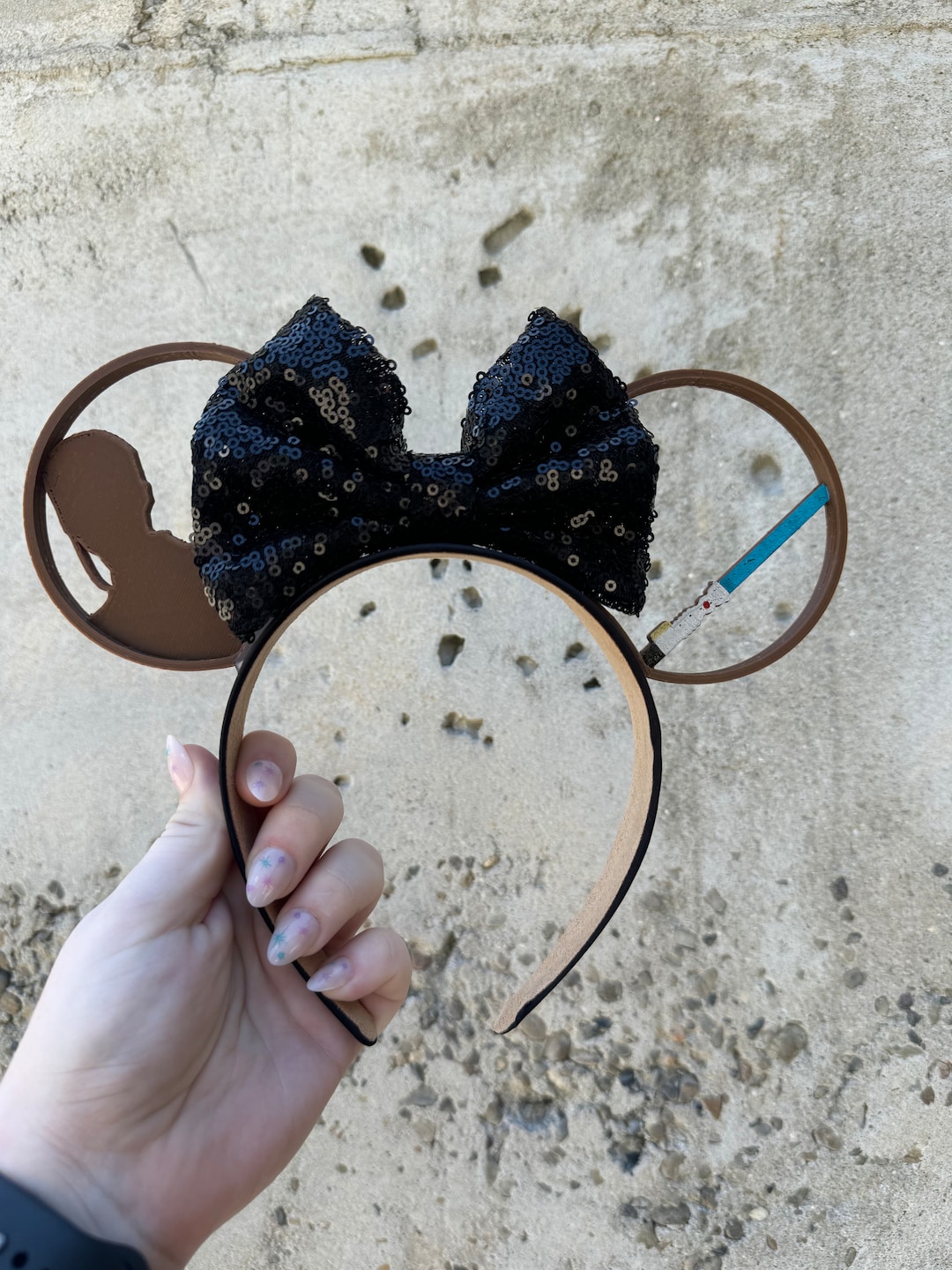 Anakin Skywalker Park Mouse Ears, 3D Printed Star Wars Inspired Mouse ...