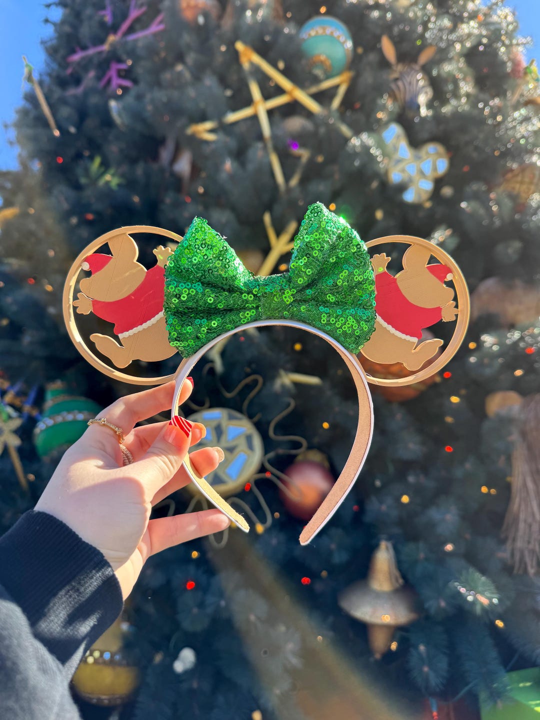Christmas Gus Gus Inspired Park Mouse Ears, Christmas Gus Mouse Ears ...