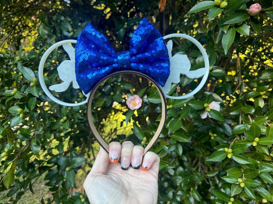 Stitch Park Mouse Ears, Glow in the Dark Stitch Inspired 3D Printed ...