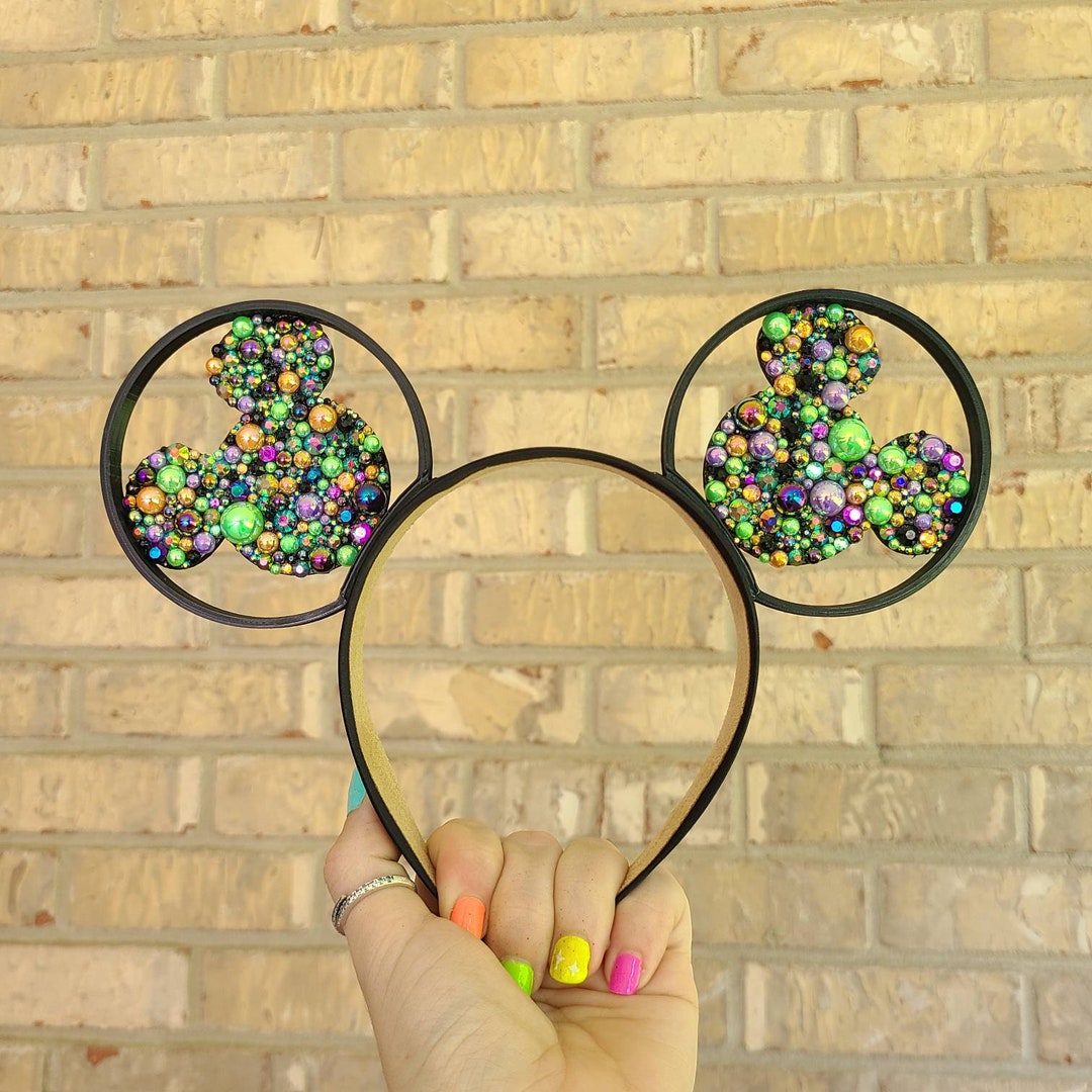Halloween Rhinestone Park Mouse Ears, 3D Printed Minnie Mouse Ears ...