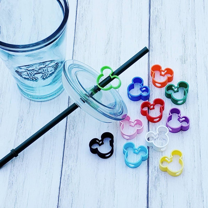 Mickey Mouse Straw Topper - Etsy