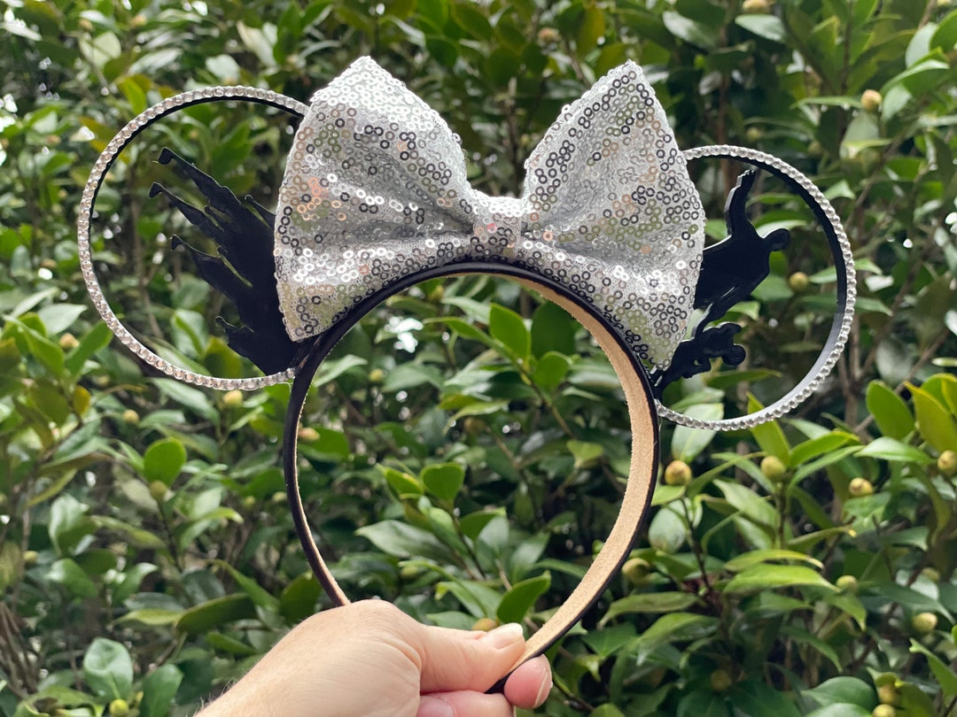 Bedazzled Castle Park Mouse Ears, 3D Rhinestone Castle Mouse Ears ...