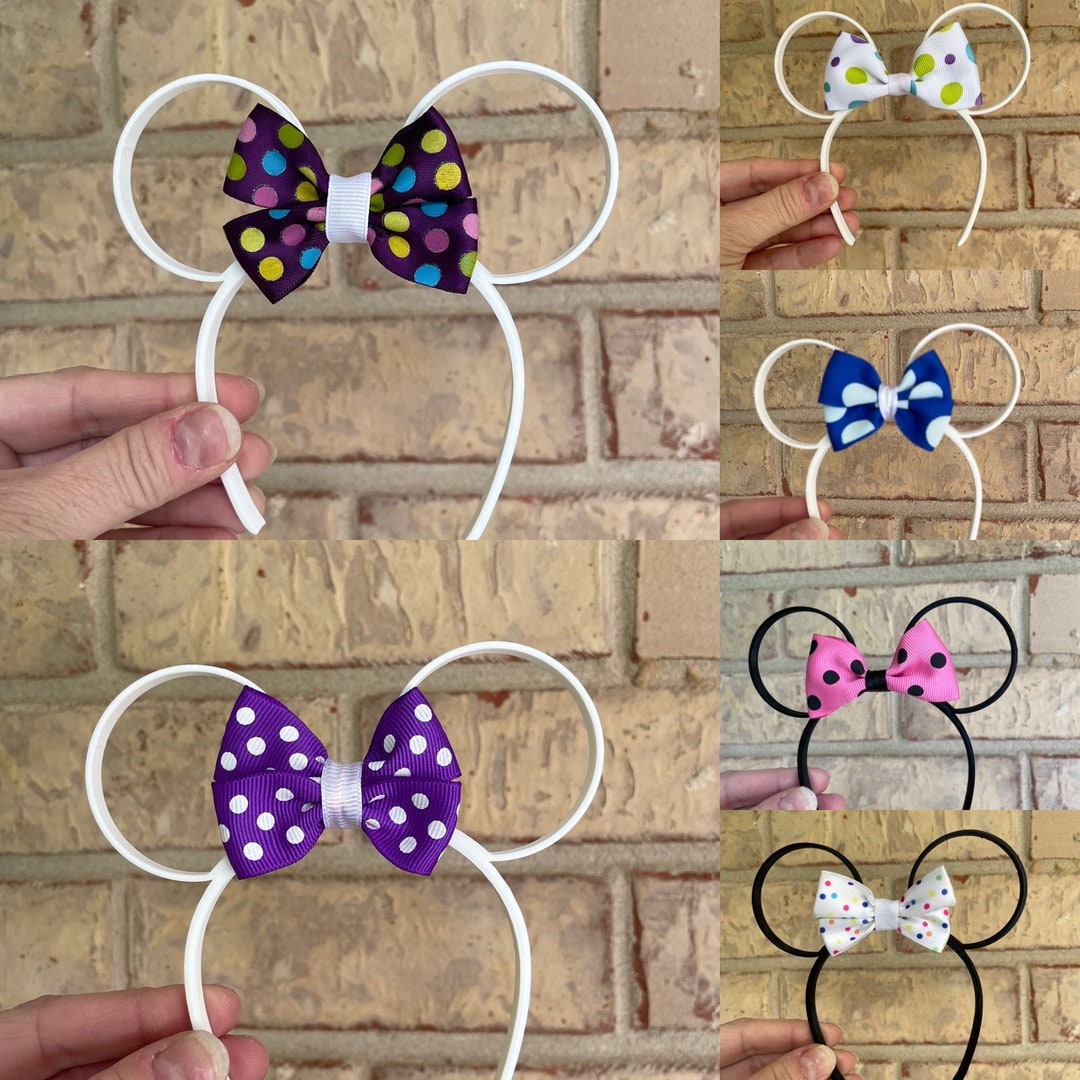 Polka Dot Doll Mouse Ears, 3D Printed Mouse Inspired Doll Ears, 3D Doll ...