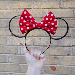 Classic Park Mouse Ears, 3D Printed Mouse Inspired Ears, 3D Ears, Polka ...