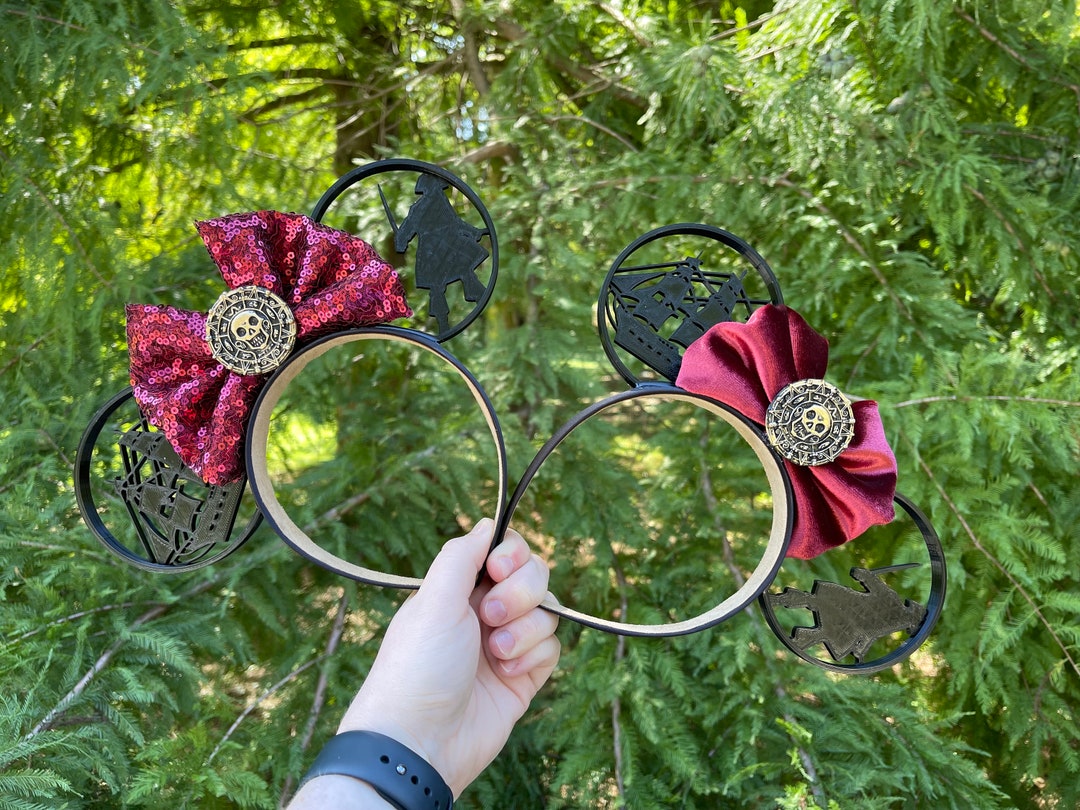 Pirates Inspired Mickey Mouse Ears, 3D Printed Pirates of the Caribbean ...