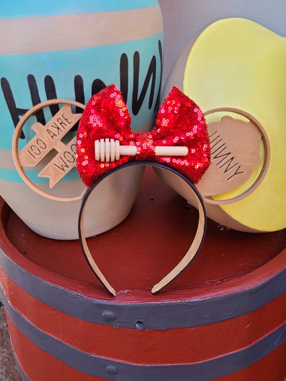 Winnie the Pooh Park Mouse Ears, 3D Pooh Mouse Ears, Winnie the Pooh ...
