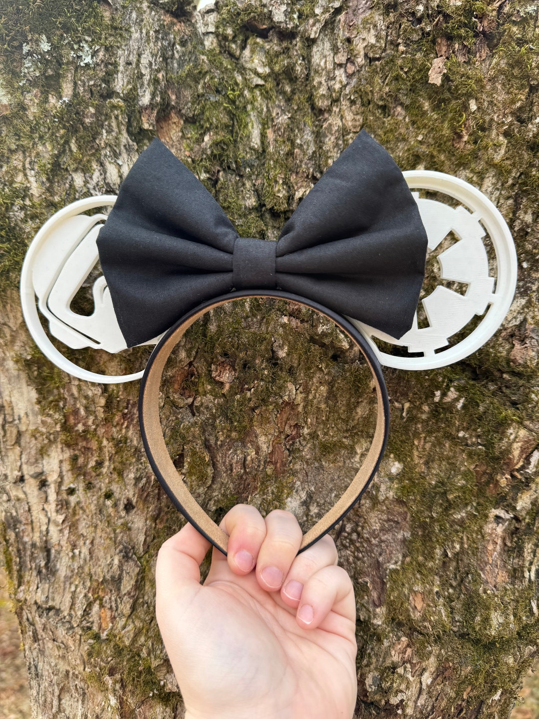 Snow Trooper Park Mouse Ears, 3D Printed Star Wars Inspired Mouse Ears ...