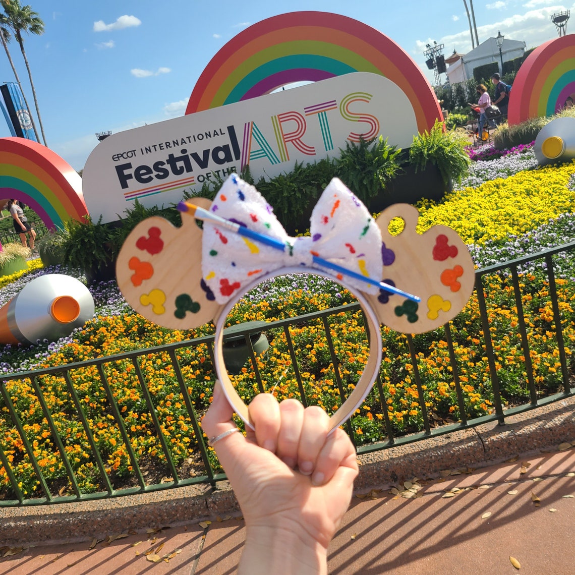 Artist Pallet Park Mouse Ears Festival of the Arts Mouse - Etsy