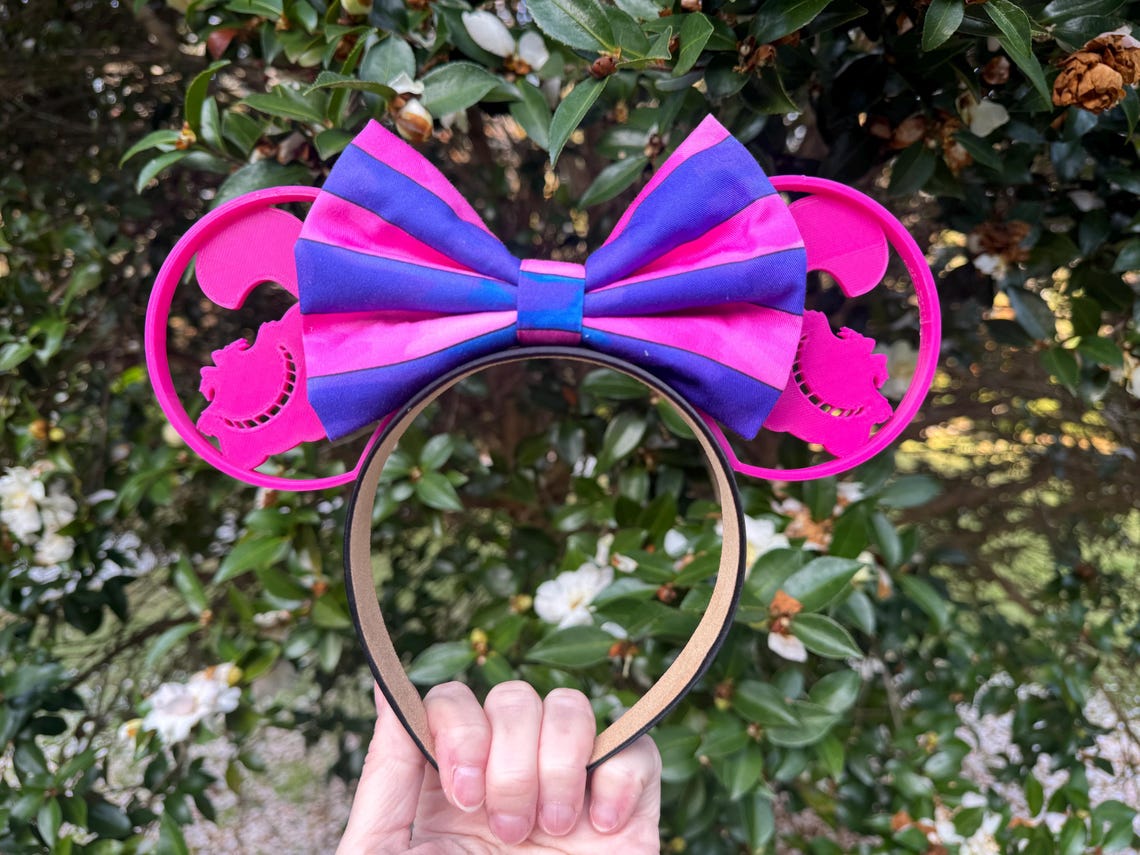 Cheshire Cat Park Mouse Ears, 3D Alice in Wonderland Cheshire Cat ...