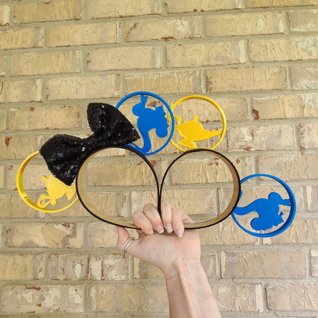 Aladdin Park Mouse Ears, Aladdin Inspired 3D Printed Ears, Genie ...