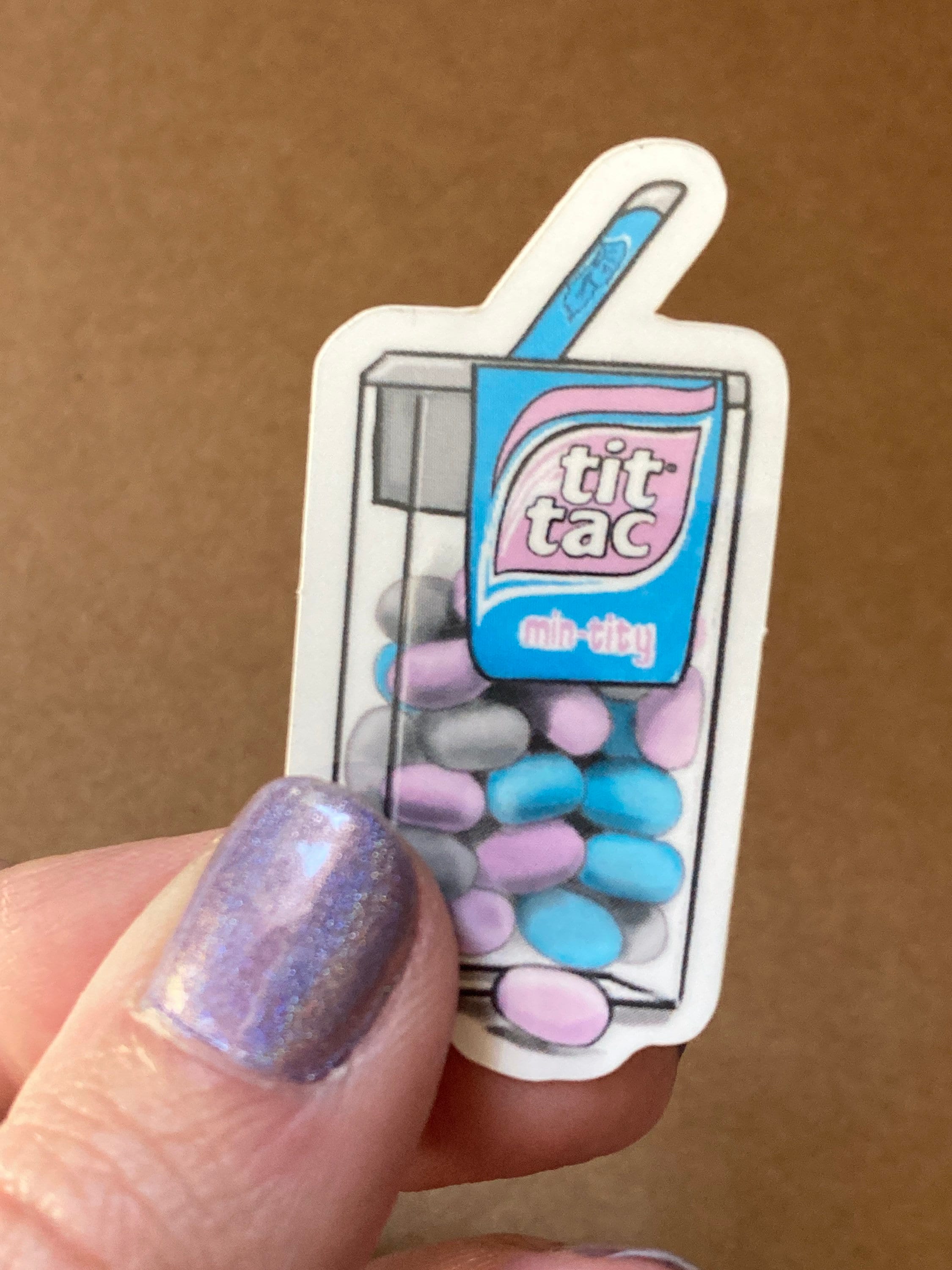 Tit-tac Trans Pride Meme Vinyl Sticker LGBTQ - Etsy