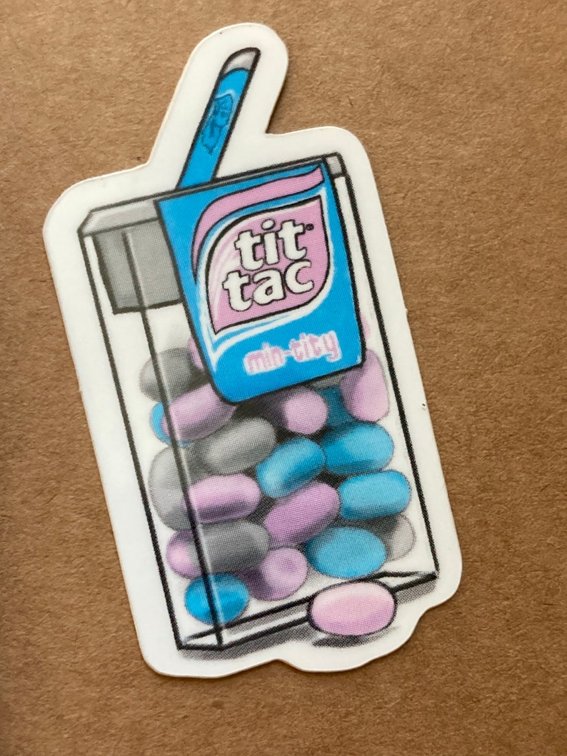 Tit-tac Trans Pride Meme Vinyl Sticker LGBTQ - Etsy