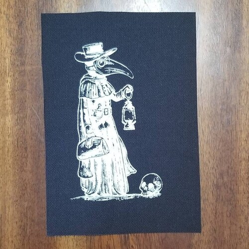 Plague Doctor Canvas Patch | Etsy