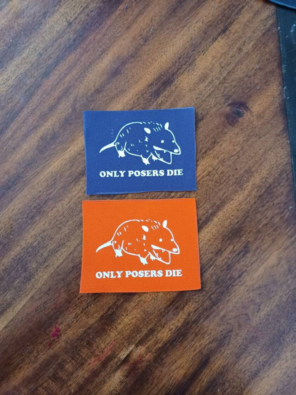 Only Posers Die Possum DIY Punk Patch Canvas Patch - Etsy