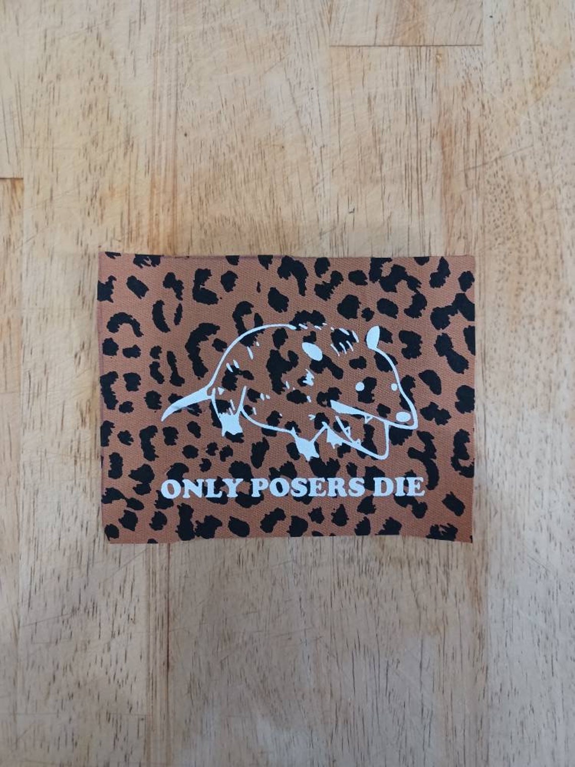 Only Posers Die Possum DIY Punk Patch Canvas Patch | Etsy
