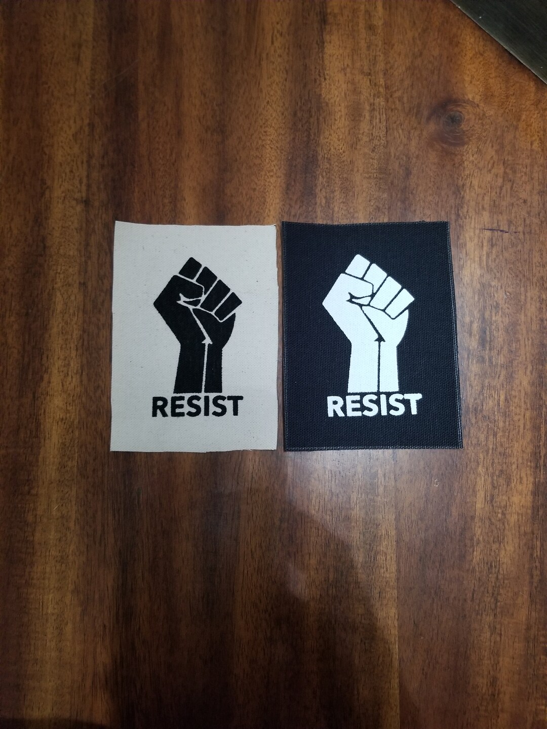 Resist Patch Power to the People DIY Punk Patch Canvas Patch - Etsy