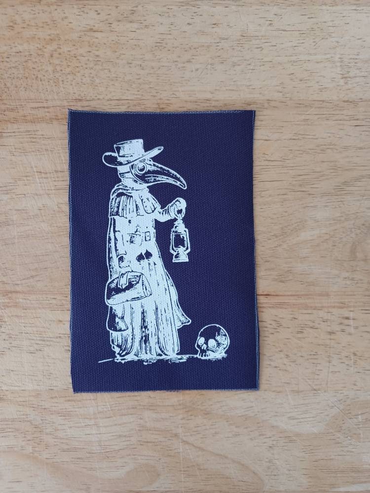 Plague Doctor Canvas Patch | Etsy