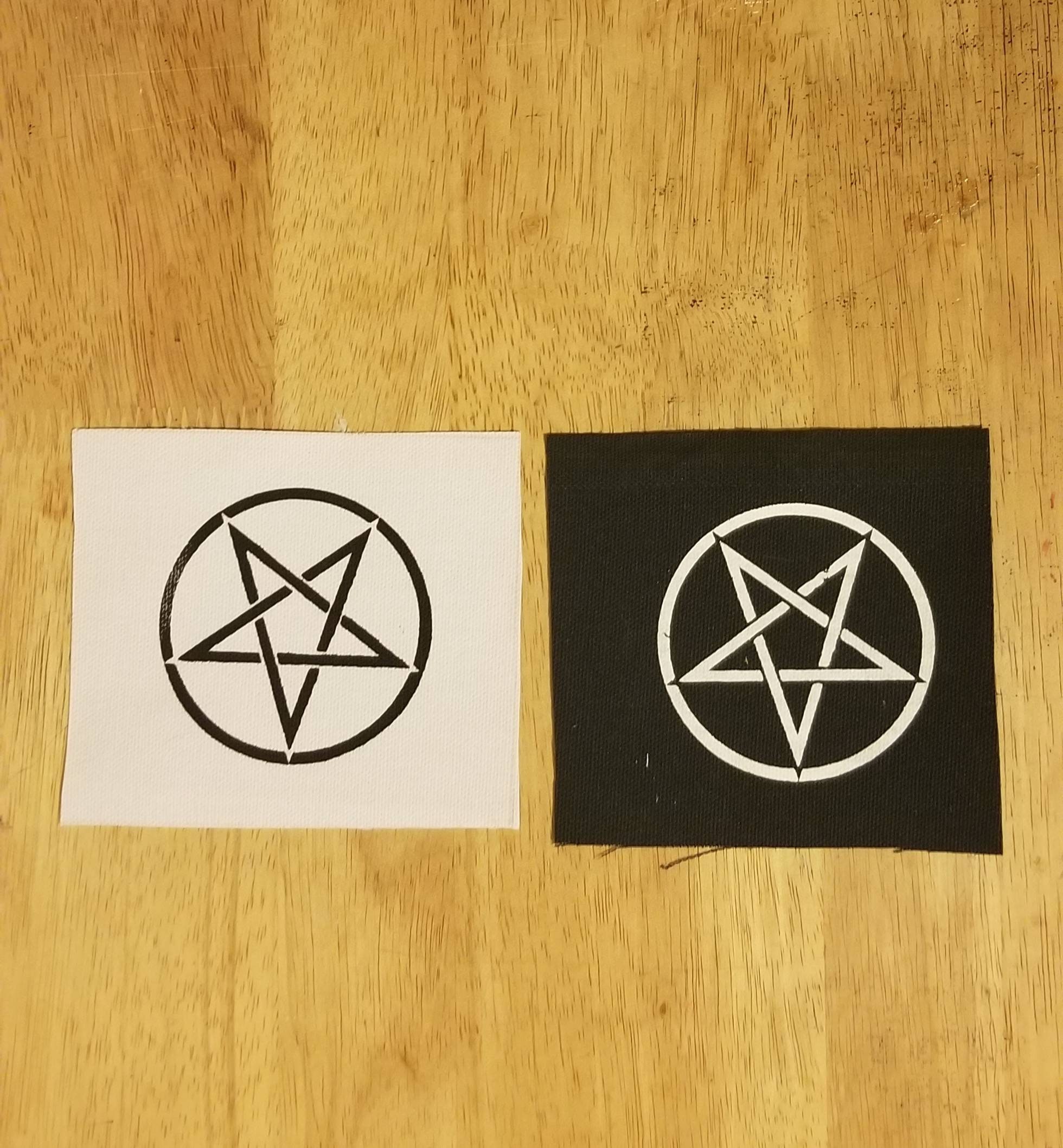Pentagram Death Metal Patch DIY Canvas Patch Punk Patch - Etsy