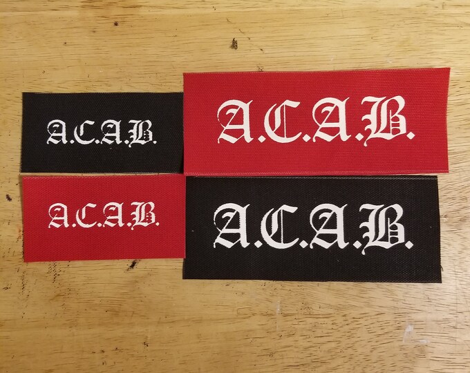 A.C.A.B. DIY Punk Patch ACAB - Etsy