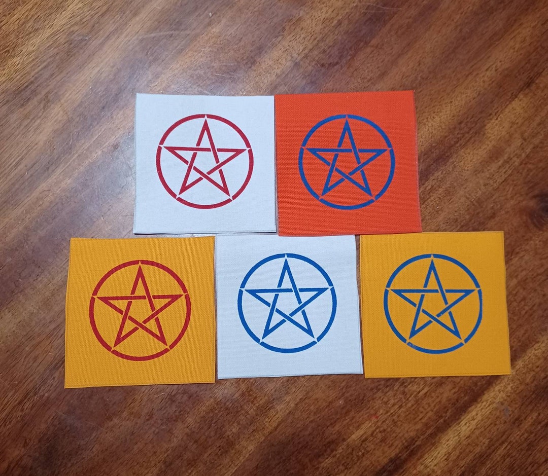 Pentagram Death Metal Patch DIY Canvas Patch Punk Patch - Etsy